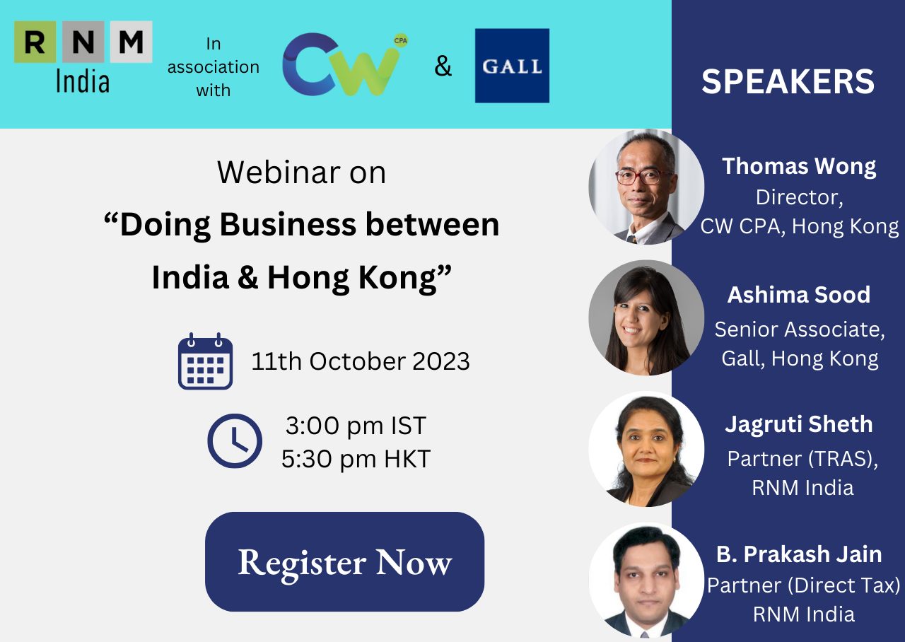 Webinar on Business Trends Across India and Hong Kong | Gall Solicitors